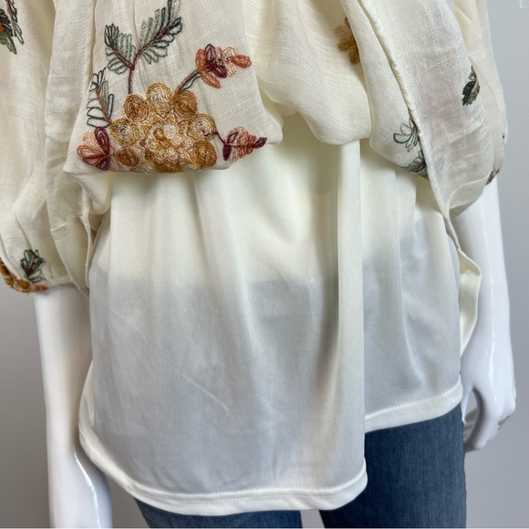 fig and flower | Tops | Anthropologie Fig And Flower 34 Sleeve Floral ...